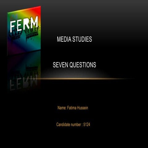 My seven questions | PPT