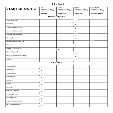 Skills audit | DOCX