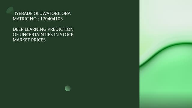 Oyebade S Lstm Stock Market Predictor Ai Ppt