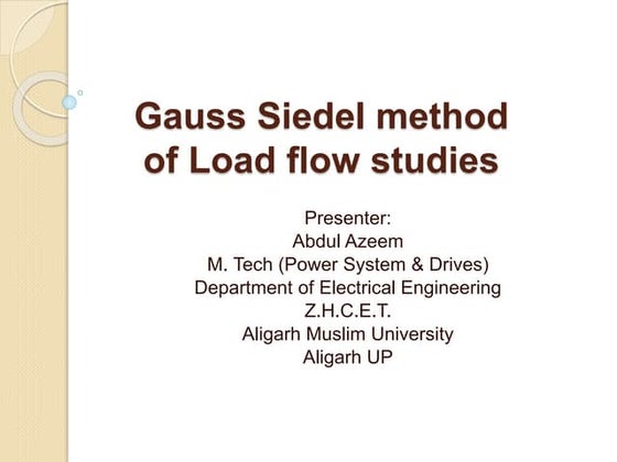 Gauss seidel method | PDF