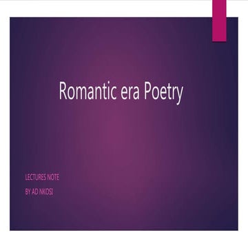 Introduction to Romanticism and the Romantic Hero | PPT