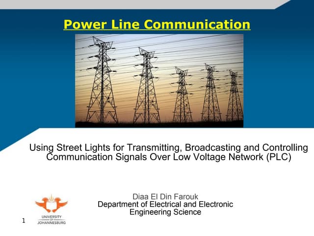 Power Line Carrier Communication | PPTX