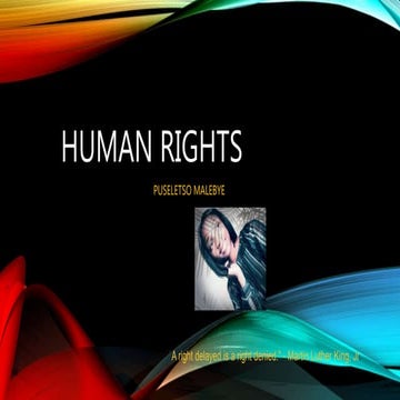 human rights presentation | PPT