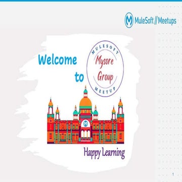 Salesforce Integration With Mulesoft Mulesoft Mysore Meetup 12 Ppt