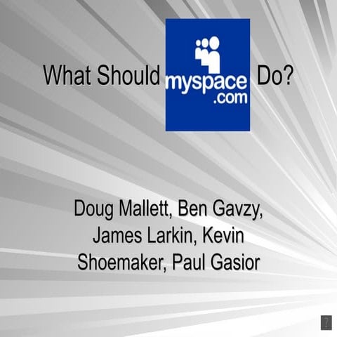 Myspace Ppt | PPT
