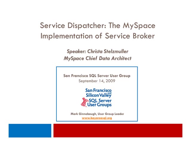 Myspace Sql Server Service Broker Pdf Databases Computer Software
