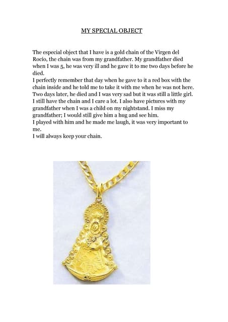 The story of an object | DOCX