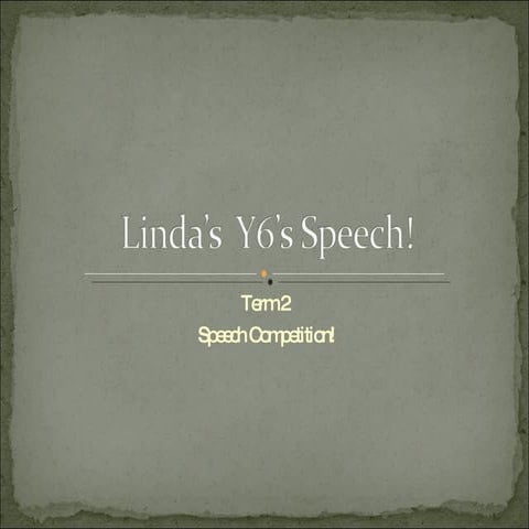 Year 6 Speech Allissa | PPT