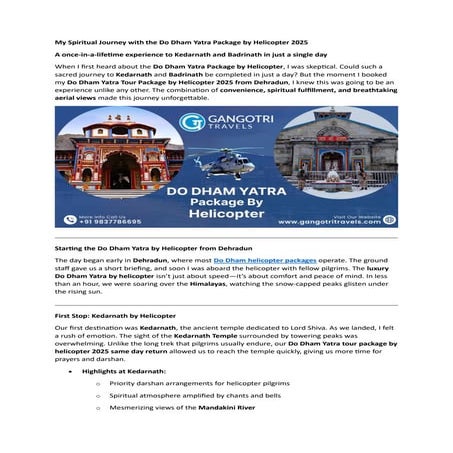 Affordable Do Dham Yatra Packages for 2025.pdf