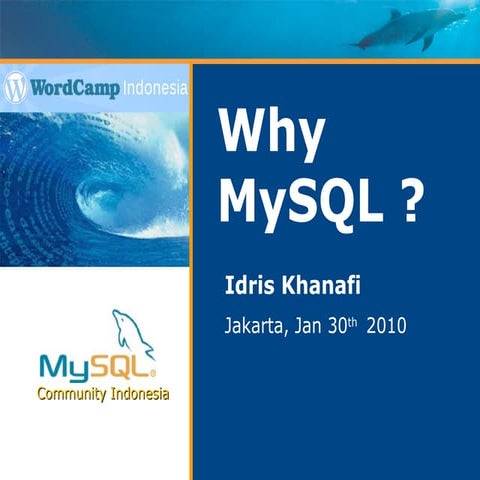 Why MySQL? | PPT