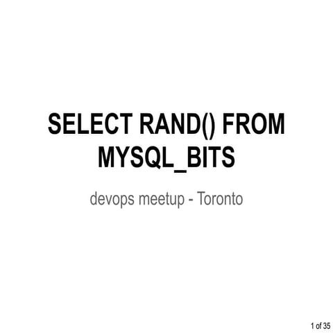 Mysql devops-to | PPT