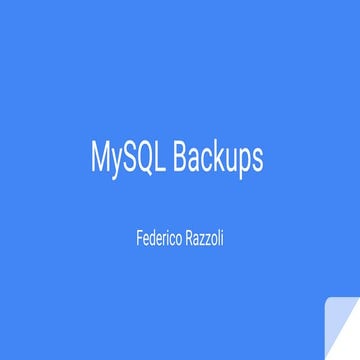Mysql And Mariadb Backups Pdf Databases Computer Software And 6815