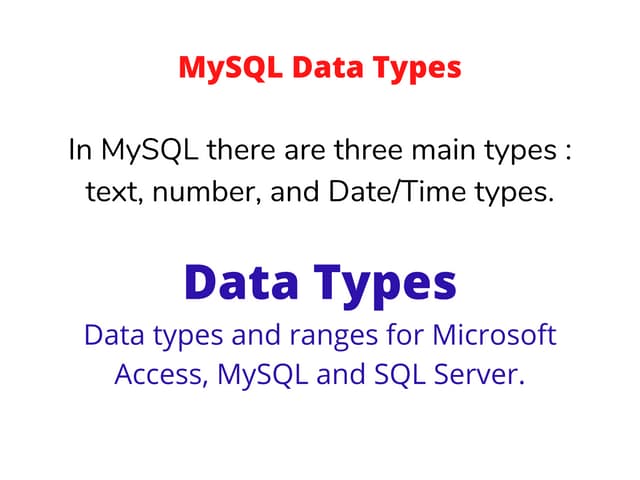 My Sql Data Types | Pdf