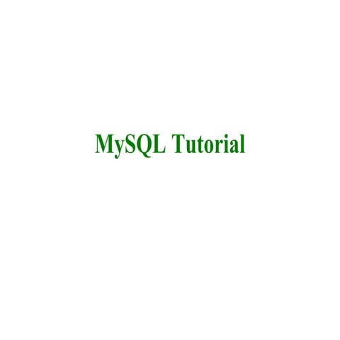 My sql essentials | PPT