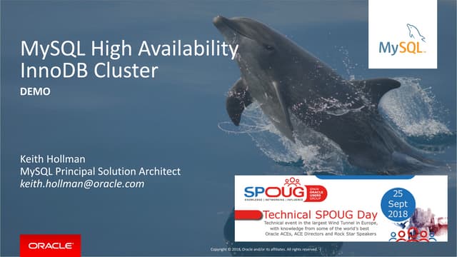 Mysql 80 Innodb Cluster Demo Ppt