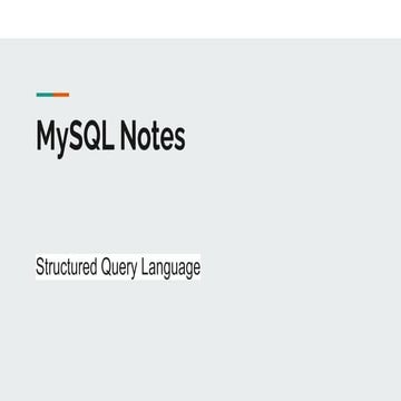 Mysql Notes Basic Commands And Definitions Pdf 8679