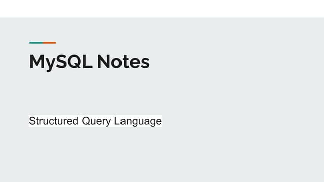 Mysql Notes Basic Commands And Definitions Pdf 8679