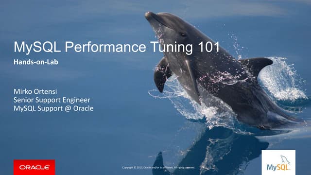 MySQL Performance Tuning 101 | PPTX MySQL Performance Tuning 101 | PPTX