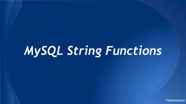 MySQL String Functions.pptx MySQL String Functions.pptx