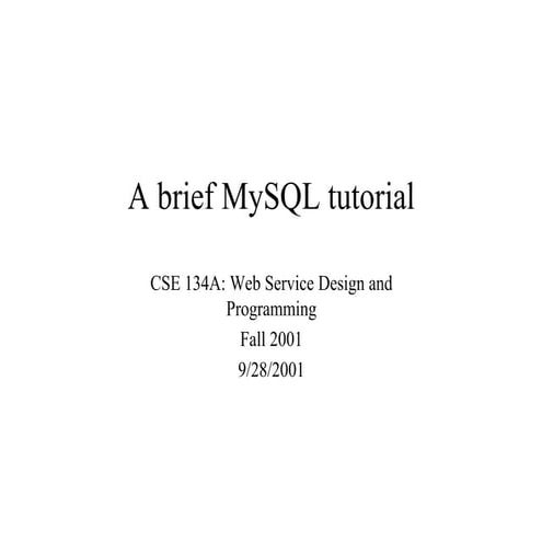 My sq ltutorial | PDF