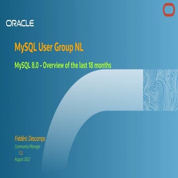 Mysql User Group Nl Mysql 8 Ppt
