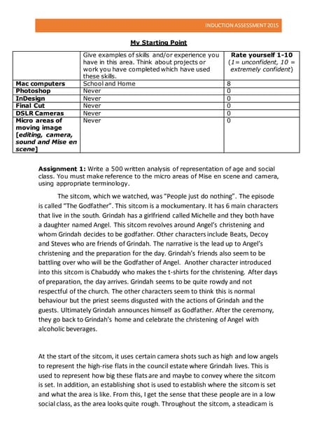 My starting point work book word | PDF