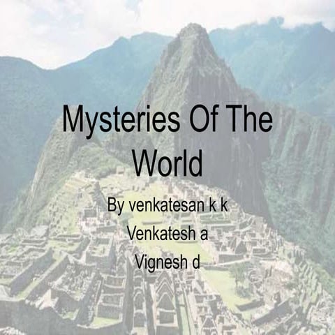 World Mysteries | PPTX