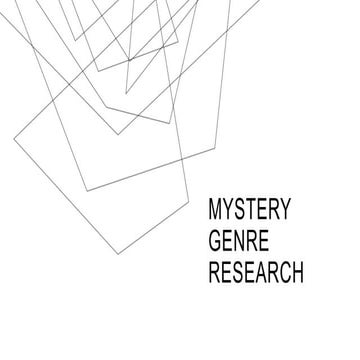 mystery genre research PowerPoint A-Level | PPT
