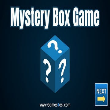 Mystery Box Game Template Review Tessssst | PPTX