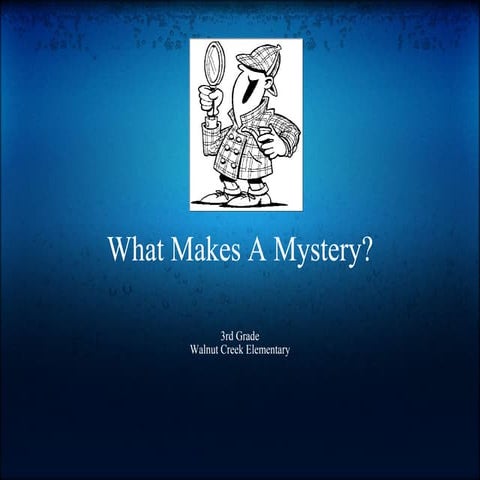 Mystery Unit 3rd Grade | PPT