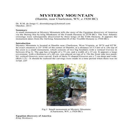 MYSTERY MOUNTAIN (I), WV | DOC