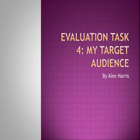 My target audience | PPTX
