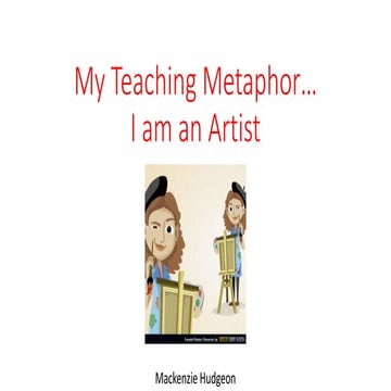 My teaching metaphor | PPTX | Arts and Crafts | Hobbies & Interests