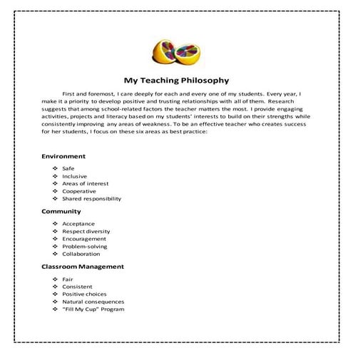 My teaching philosophy | PPTX