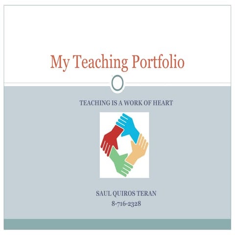 My teaching portfolio | PPT