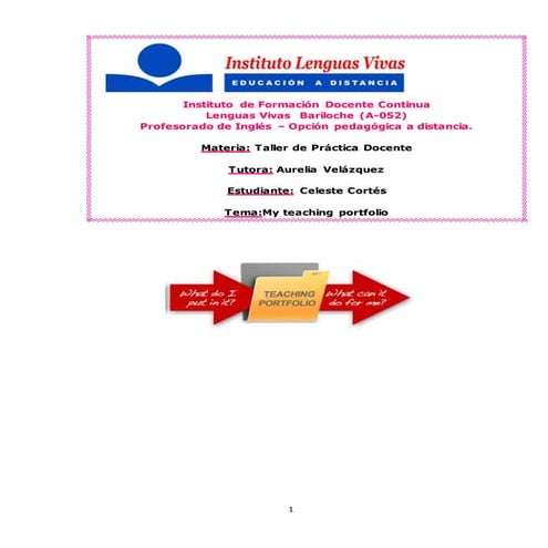 My Teaching Portfolio Docx