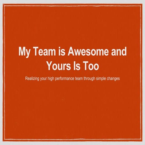 My team is awesome | PPT
