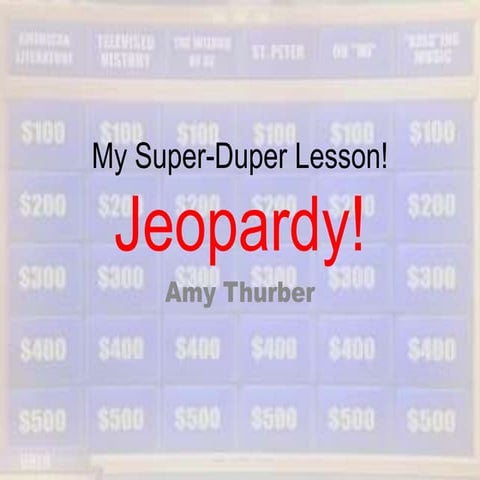 Jeopardy Pp | PPT