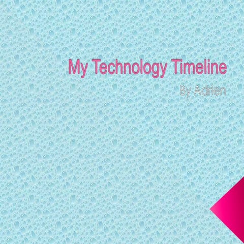My technology timeline | PPTX