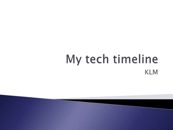 My technology timeline | PPTX