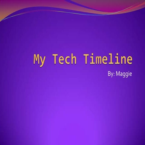 My technology timeline | PPTX