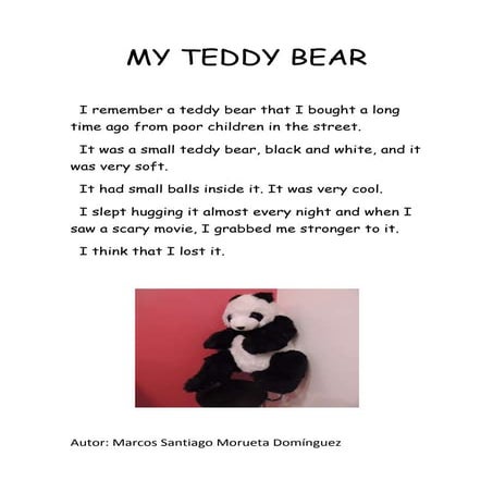 My teddy bear | DOCX
