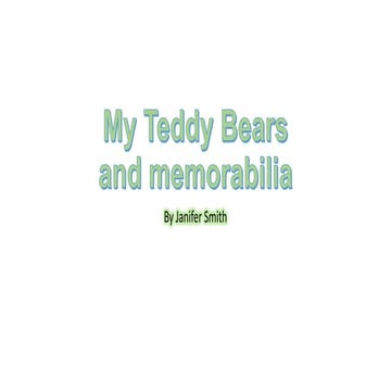My teddy bears | PPTX