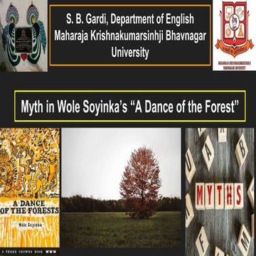 Myth in Wole Soyinks's " A Dance | PPT