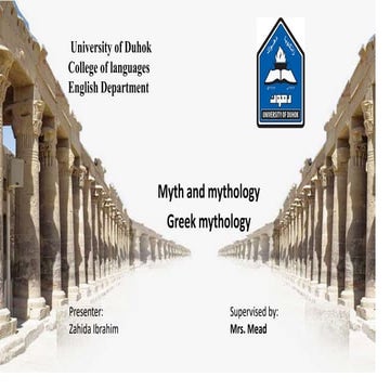 Myth and mythology greek gods .pptx