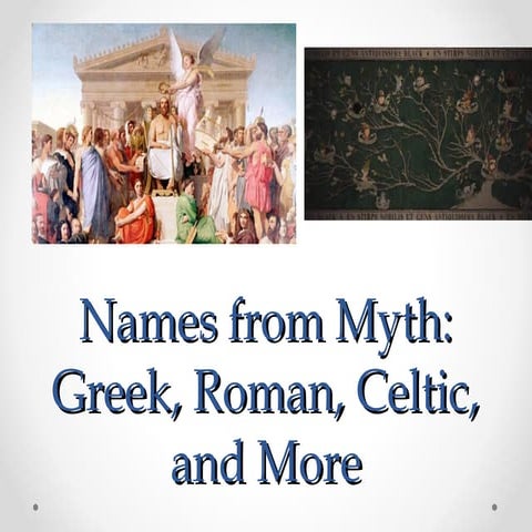 Mythic Names in Harry Potter | PPT