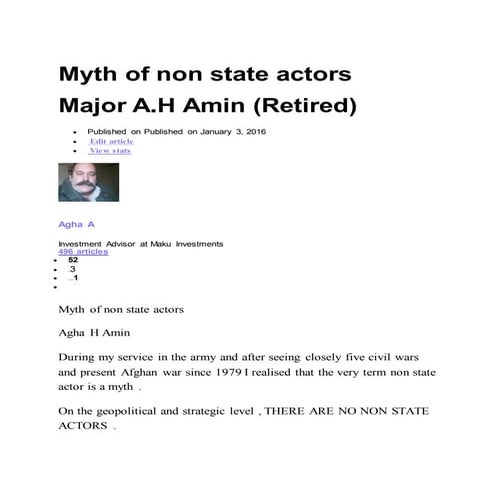 Myth of non state actors | DOCX