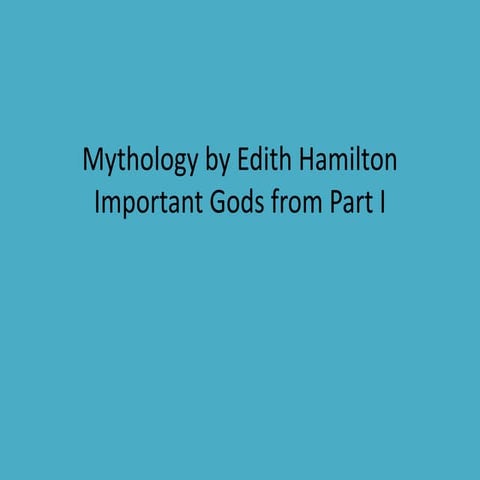 Greece mythology | PPTX