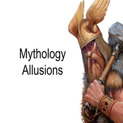 Mythology Allusions | PPT