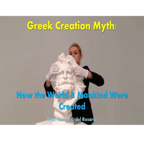 greek creation myth - promotheus and 5 ages | PPTX